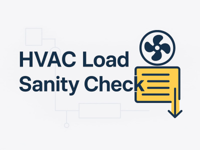 A HVAC load sanity check | avoid oversizing – EU Standards | Upwork