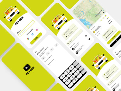 Modern Ride-Hailing App UI/UX Design in Figma | Upwork