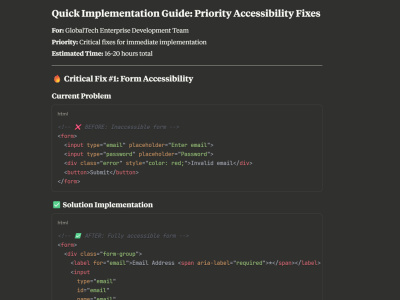 A website technical design, testability, and/or accessibility ...