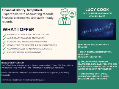 Book an Accounting, Business & Legal Consultation with Lucy C. | Upwork