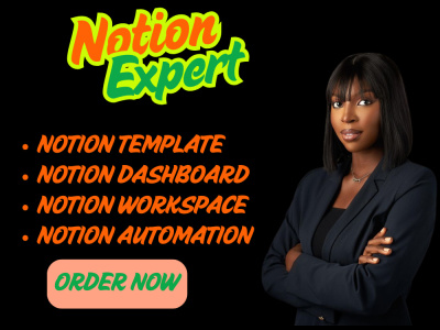Notion template notion expert notion dashboard notion workspace notion | Upwork