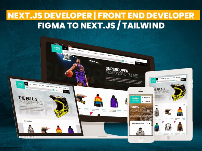 Next.js Developer | Front End Developer | Figma to Next.js / Tailwind | Upwork