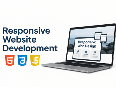 A responsive website that will be made using HTML5, CSS3, and ...