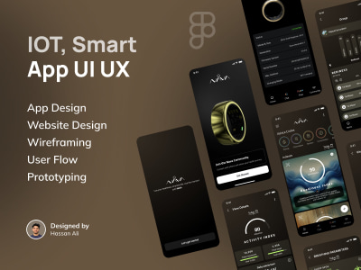 IoT Mobile App UI/UX & Dashboard Design | SaaS, Smart Devices & Prototyping | Upwork