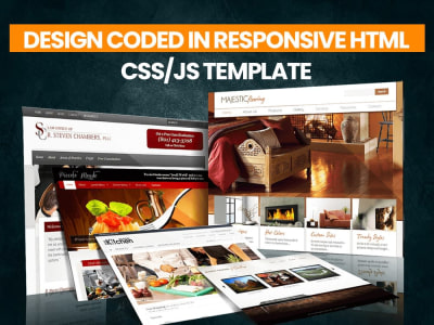 Any Design coded in Responsive HTML/CSS/JS Template | Upwork