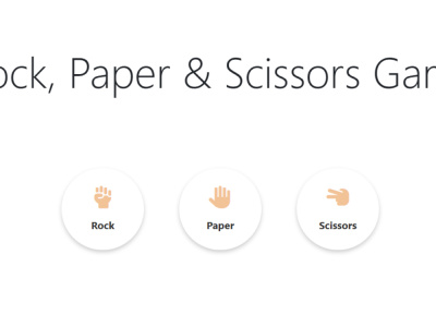 A responsive Rock Paper Scissors game | Upwork