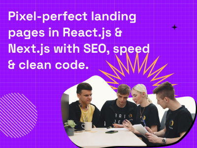 Landing Page Development in React Next.js | Upwork