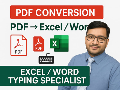 PDF Conversion for Contracts, Reports & Forms (Editable Word/Excel) | Upwork