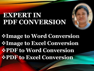 Professional PDF Conversion in Excel / Word | Upwork