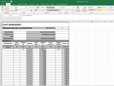 Recipe Costing & Menu Engineering | Upwork