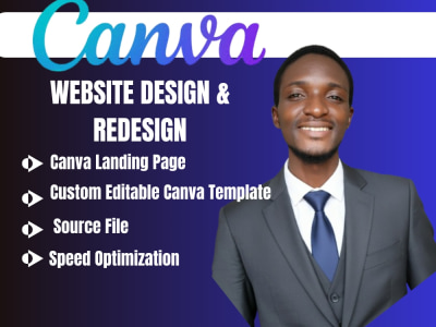 Professional Canva Website Design | Custom Editable Canva Template in 24h | Upwork