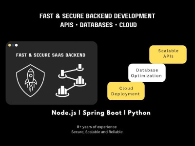 Fast and Secure SaaS Backend using NodeJs/Java Springboot/Python | Upwork