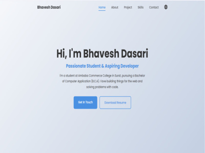 I will create a simple responsive web page with HTML, CSS, and Tailwind ...