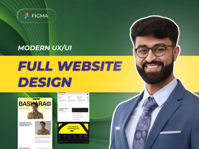 A modern full website design with clean UX/UI that engages & converts ...