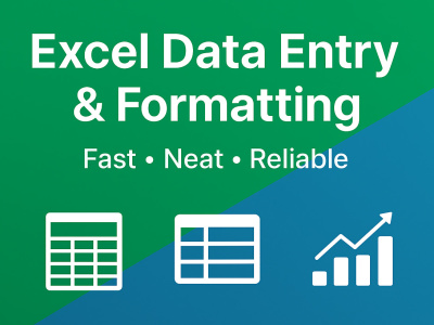 Accurate data entry and Excel spreadsheet formatting | Upwork