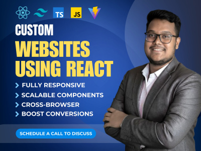 React Developer, Frontend React, Responsive Website React, Custom ...