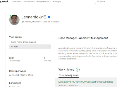 Accurate & Reliable Data Entry Specialist | Upwork