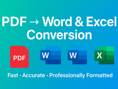 Accurate PDF or Image File Conversion into Editable Word & Excel ...