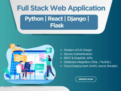 Full Stack Web Application (Python, React, Django, Flask) | Upwork