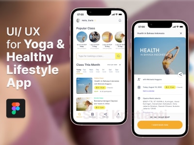 UI/UX in Figma for Yoga and Healthy Lifestyle App & Website | Upwork