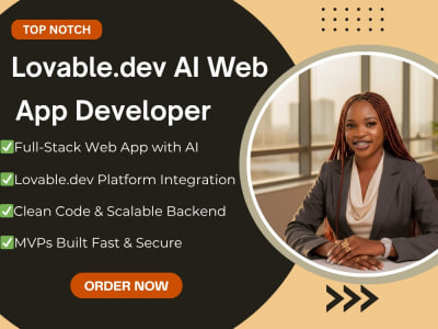Lovable.dev powered full-stack web app with AI integration | Upwork