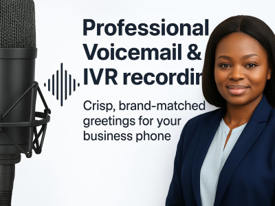 A professional voicemail, phone system greeting and IVR prompts | Upwork