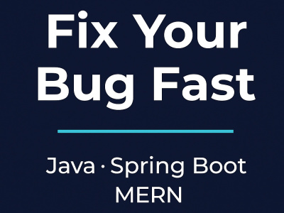 Fix One Java/Spring/MERN Bug | Upwork