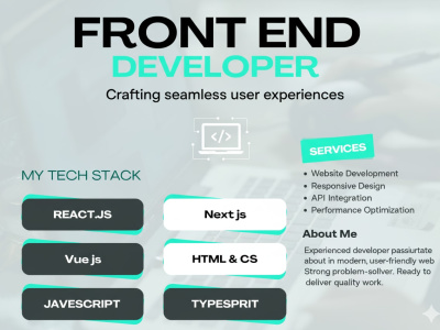 Frontend Development, React JS, Vue JS, Next JS,HTML /CSS, JavaScript ...