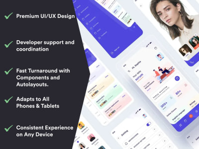 A modern and professional UX/UI design for your Mobile App (iOS/Android ...