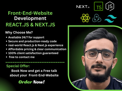 A responsive Frontend Website using ReactJs, Next.Js & Tailwind CSS ...