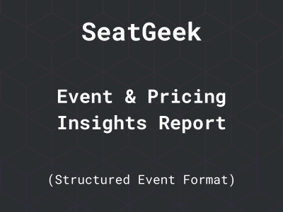 SeatGeek Event & Pricing Insights Report (Structured One-Time Output ...