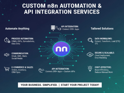 Custom n8n Automation & API Integration Services | Upwork
