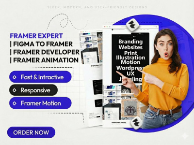 Framer Expert | Figma To Framer | Framer Developer | Framer Animation | Upwork