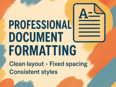 A professionally formatted Word document, report, or thesis. | Upwork