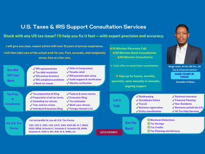 Book an Accounting, Business & Legal Consultation with Serge L. | Upwork