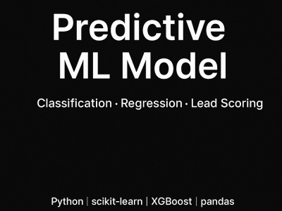 A predictive ML model for classification or regression | Upwork
