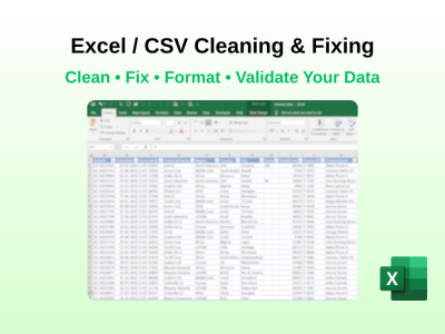 Your messy Excel/CSV cleaned, validated & ready for analysis | Upwork
