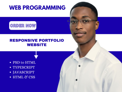 Responsive Portfolio Website with HTML CSS JavaScript | Upwork