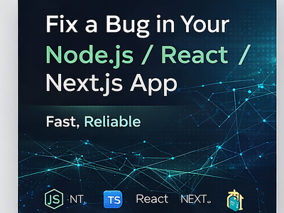Fix a Bug in Your Node.js / React / Next.js App (Fast, Reliable) | Upwork