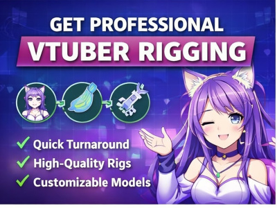 Professional Live2D VTuber Rigging with Smooth Face & Lip Sync | Upwork
