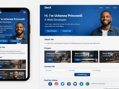 A responsive website using HTML, CSS, and JavaScript | Upwork