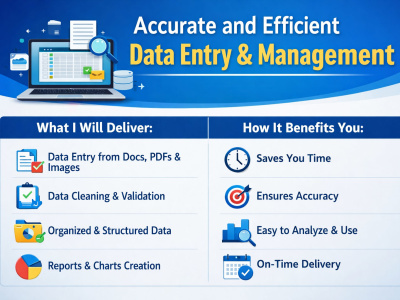 Accurate and Efficient Data Entry & Management | Upwork