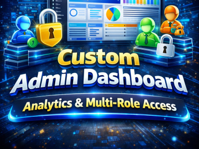 A custom admin dashboard with analytics and role access | Upwork
