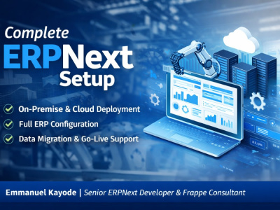 Full ERPNext Setup, ERPNext Customization & Implementation, ERPNext ...