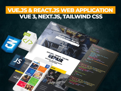 Vue.js & React.js Web Application | Vue 3, Next.js, Tailwind CSS | Upwork