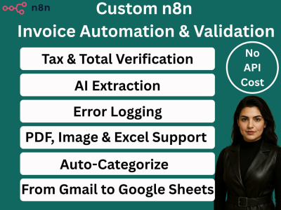 Custom n8n Invoice Automation: PDF, Image & Excel Data Validation | Upwork