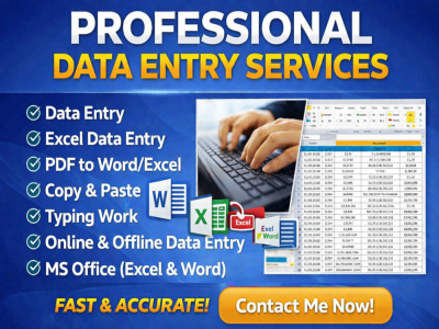 Accurate data entry, excel & PDF conversion services | Upwork
