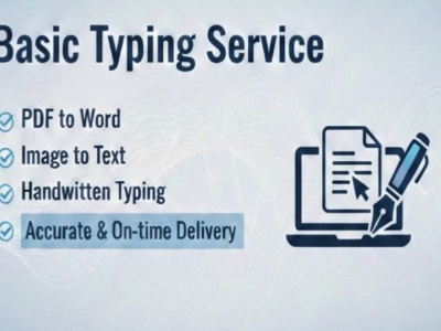 Copy typing, PDF to Word conversion, and image to text typing | Upwork