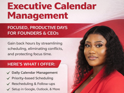 Executive Calendar Management for Busy Founders & CEOs | Upwork