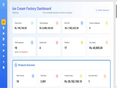 Factory management system to automate sales inventory and finance | Upwork